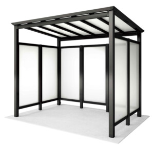 【四国化成】CACOI（カコイ）ルーフタイプ 本体（ポリカ屋根）アルミカラー 基本セット ポリカタイプパネル仕様 | フェンス・ポールの通販 ...