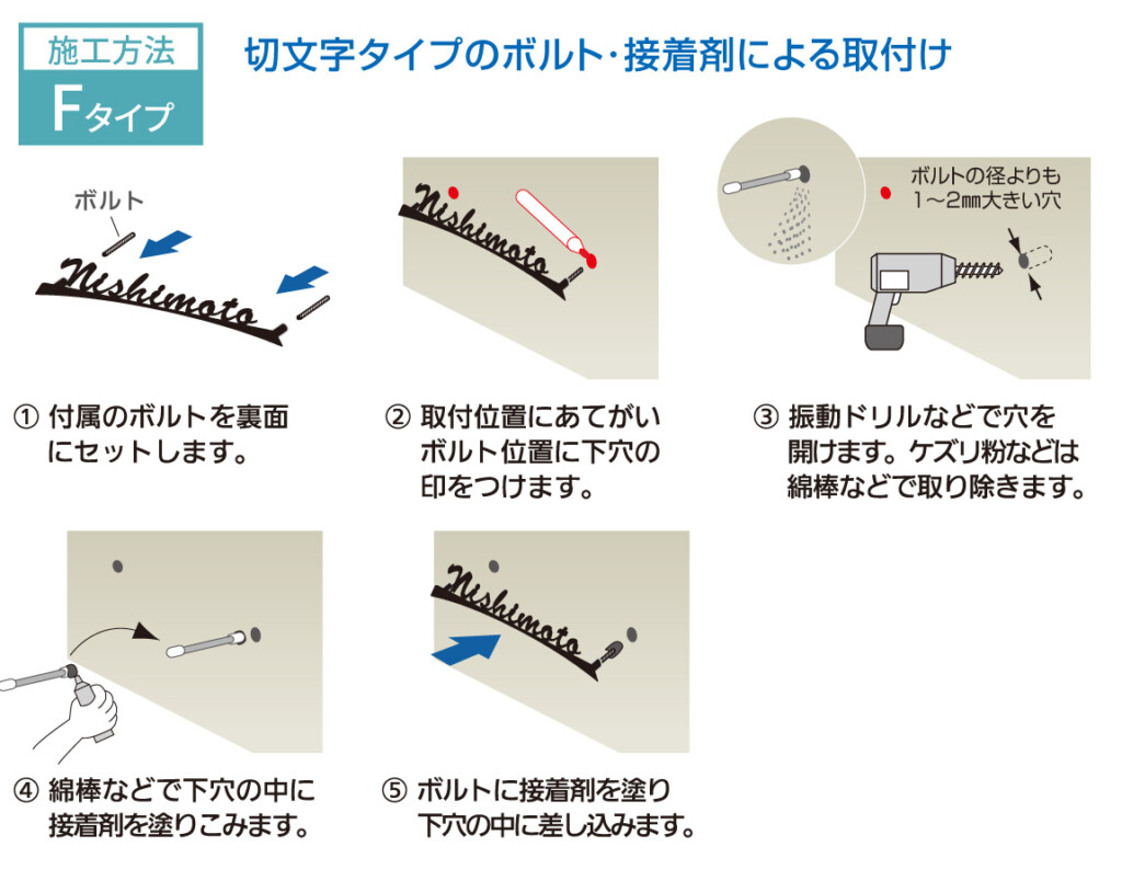 【丸三タカギ】切文字サイン アイビス IBS-H2 | 表札・サインの通販エクストリム